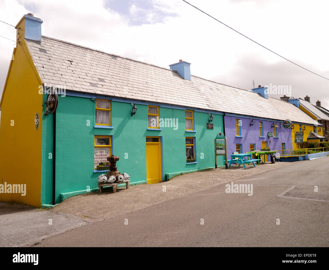A pub in Cloghane, a small village on the north coast of the Dingle ...