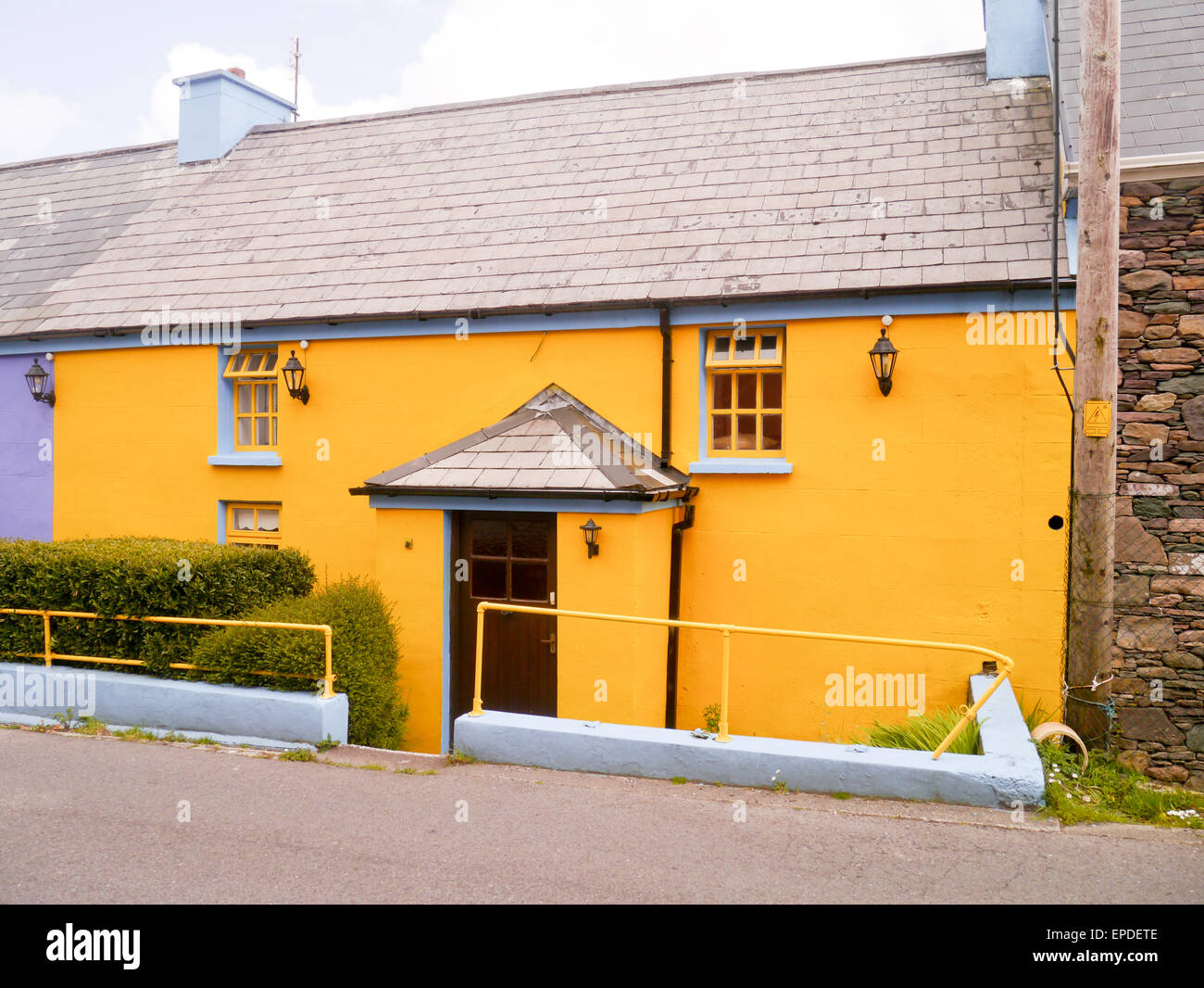 A pub in Cloghane, a small village on the north coast of the Dingle ...