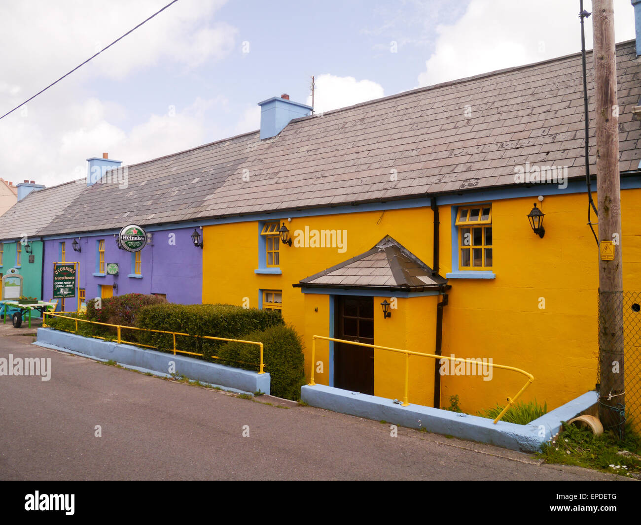 A pub in Cloghane, a small village on the north coast of the Dingle ...
