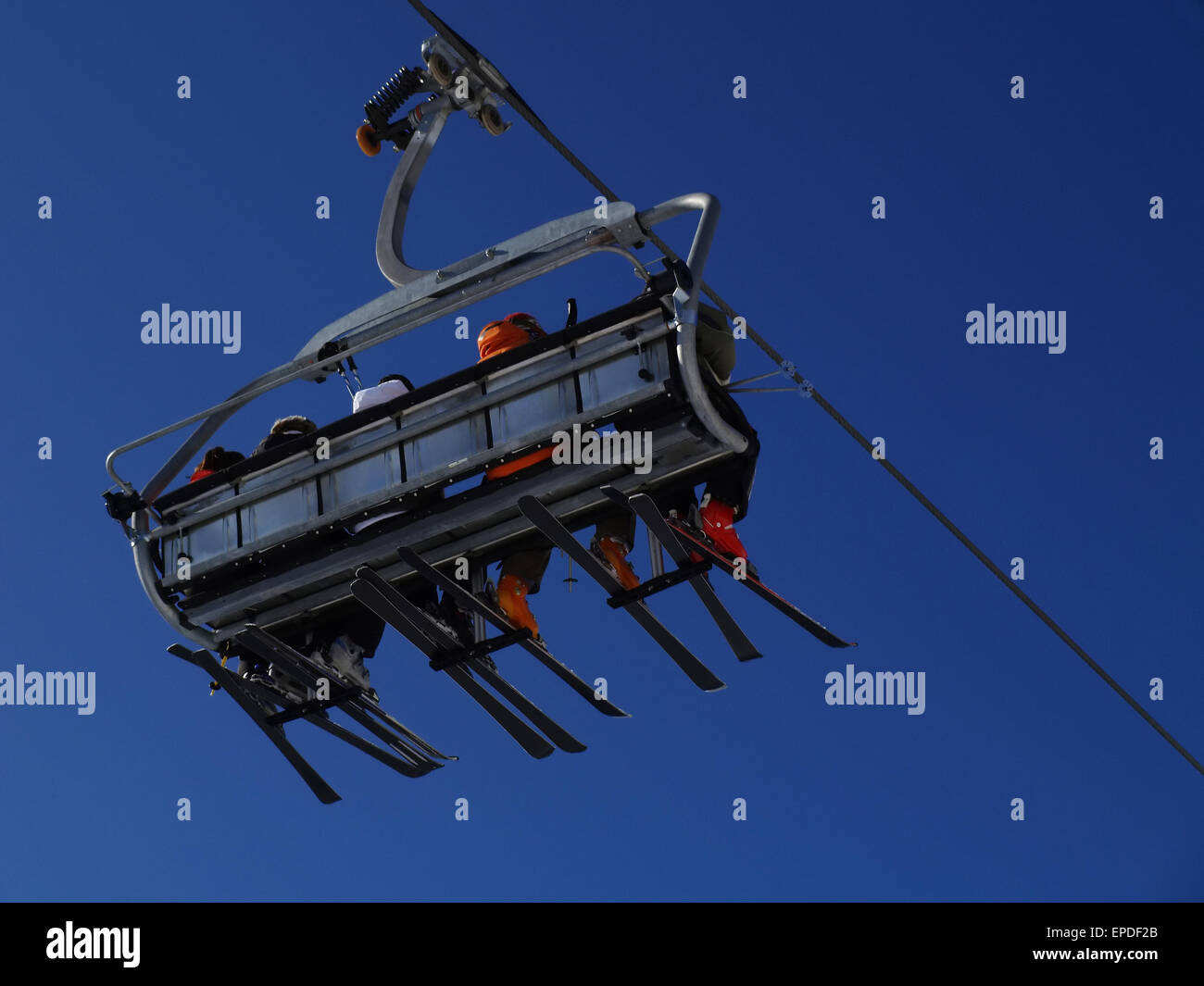 Elevator skiers hi-res stock photography and images - Alamy