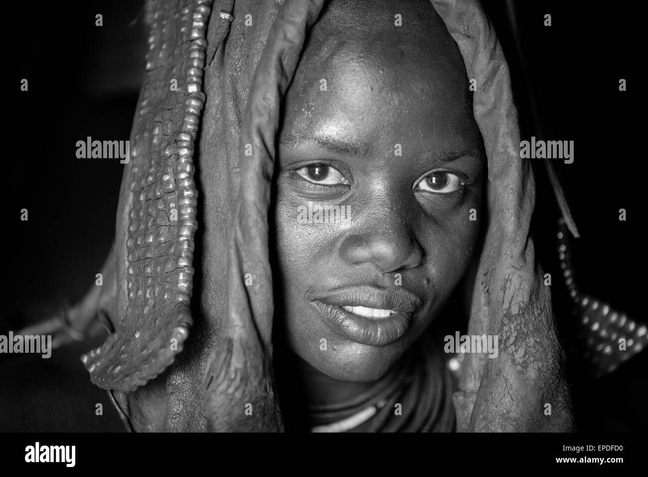Himba traditional dress Black and White Stock Photos & Images - Alamy