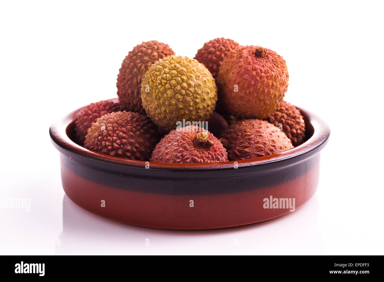 Litchi, liche, lychee, fresh healthy ripe fruith, background Stock ...