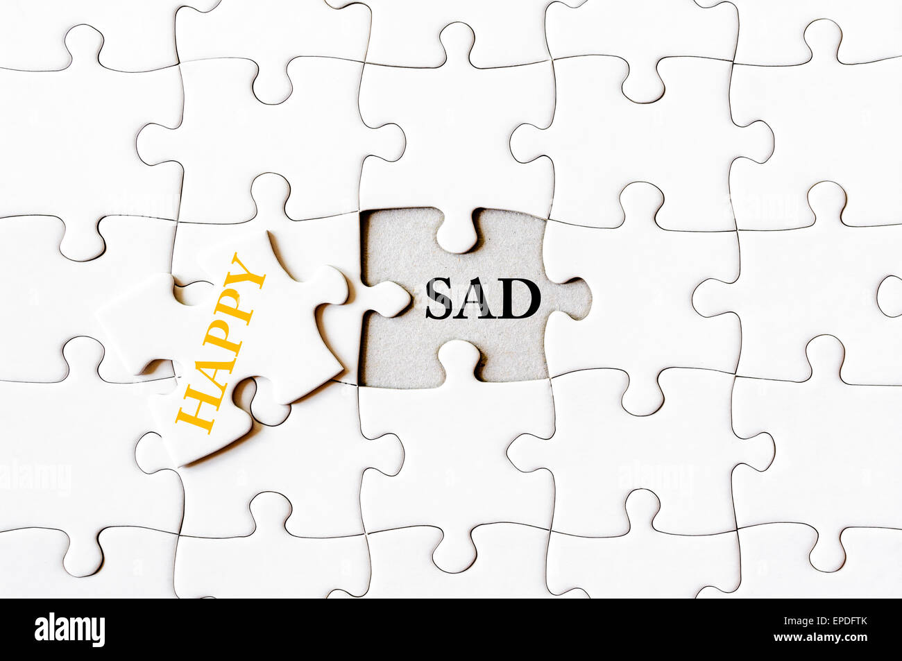 Word happy sad hi-res stock photography and images - Alamy
