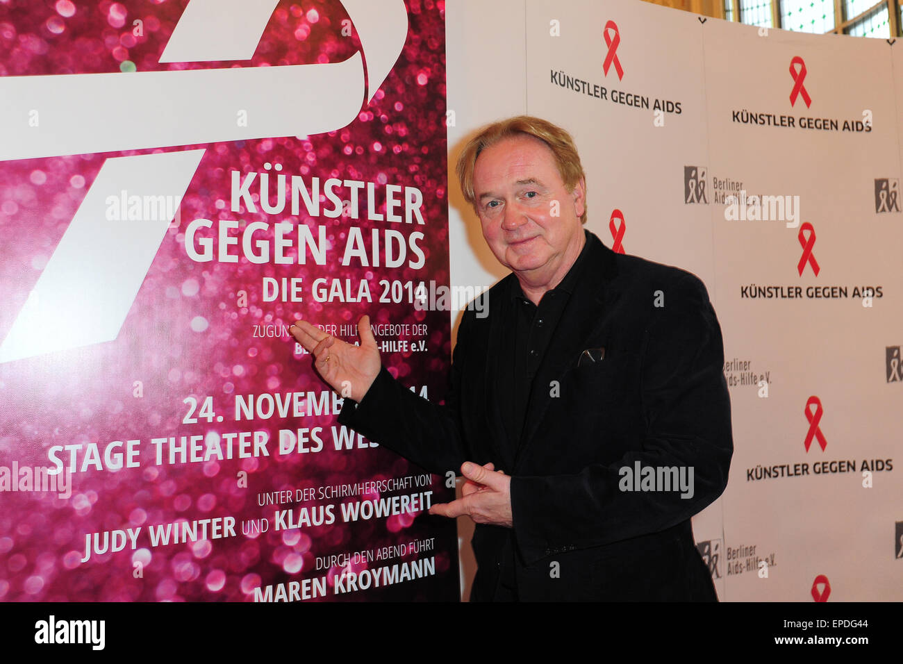 Celebrities promoting charity event 'Künstler gegen AIDS' at Theater ...