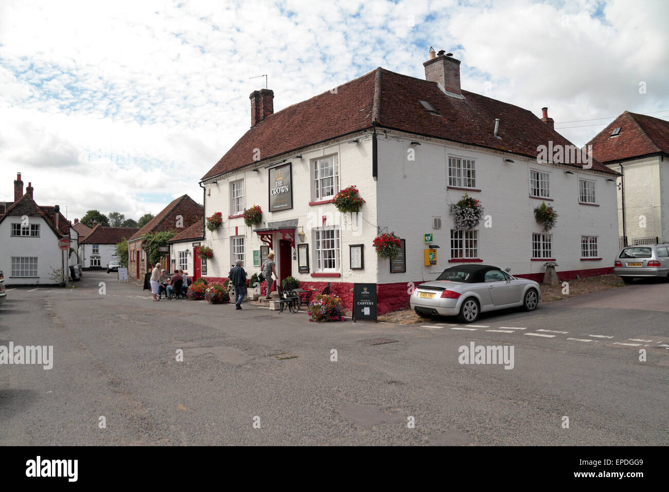 The Crown public house in Aldbourne, Wiltshire, UK Stock Photo - Alamy