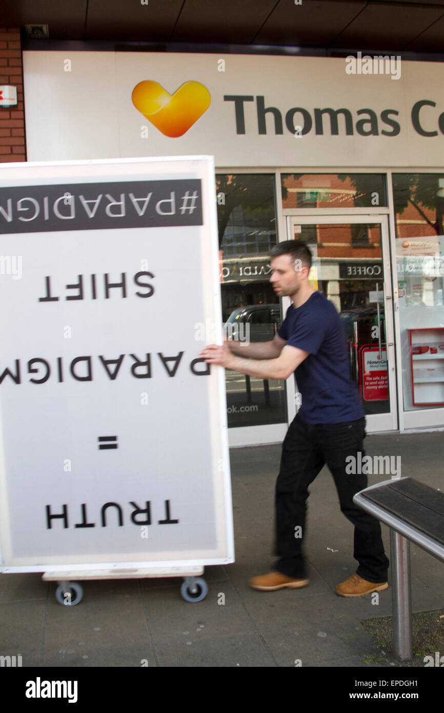 Wimbledon London,UK. 17th May 2015. Travel Company operator Thomas Cook ...