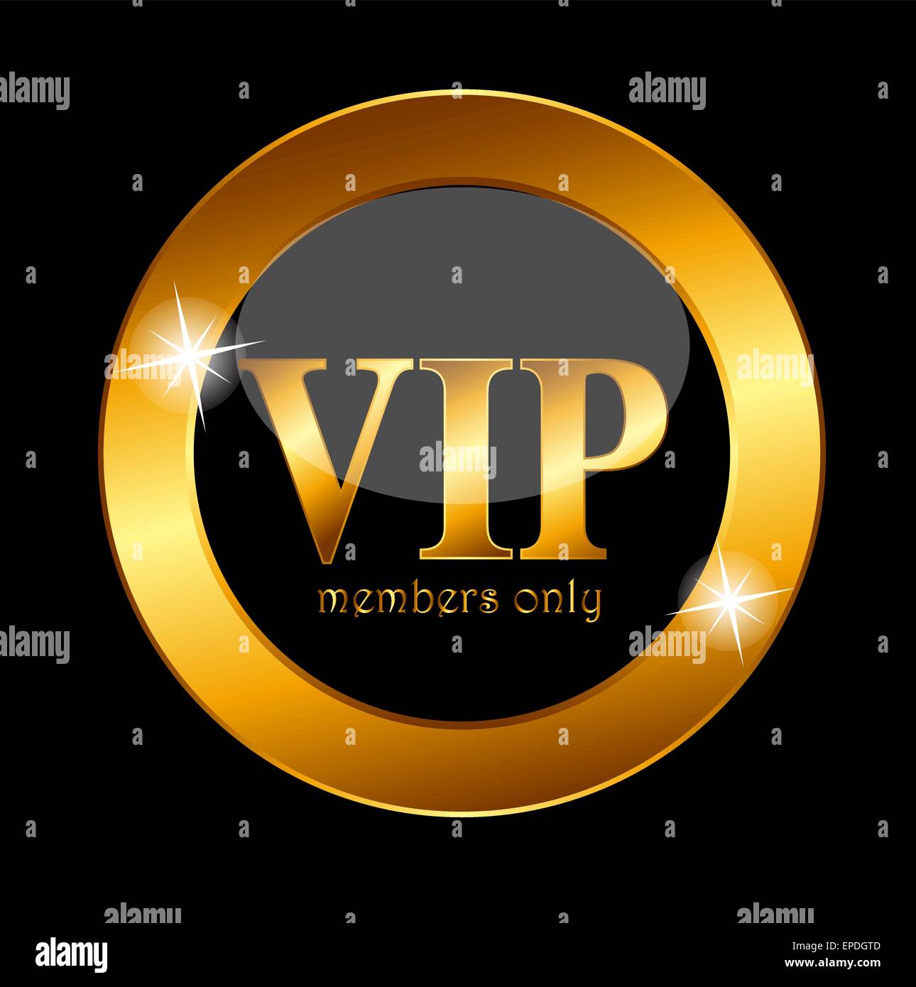 VIP Members Label Vector Illustration Stock Vector Image & Art - Alamy
