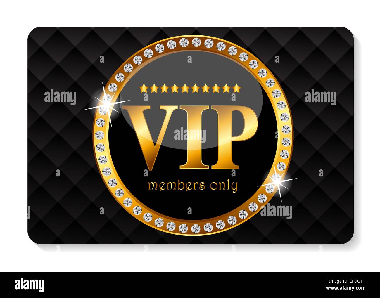 VIP Members Card Vector Illustration Stock Vector Image & Art - Alamy