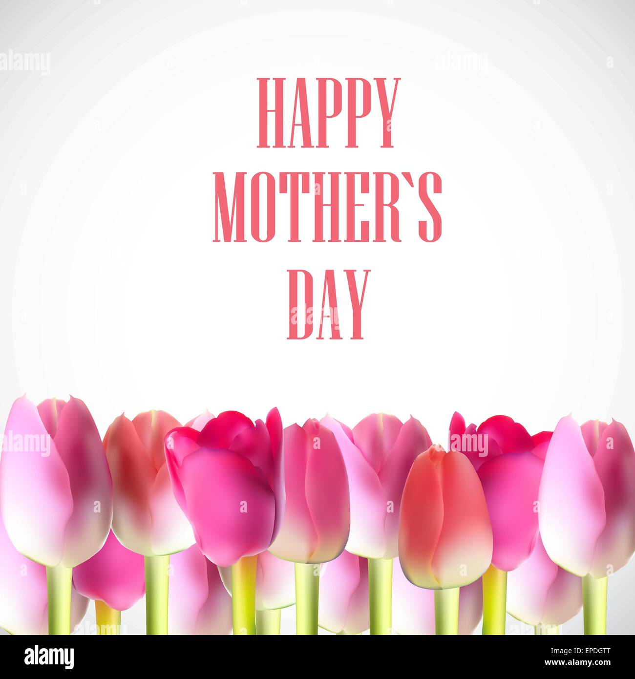 Happy Mother`s Day Poster Card Vector Illustration Stock Vector Image ...