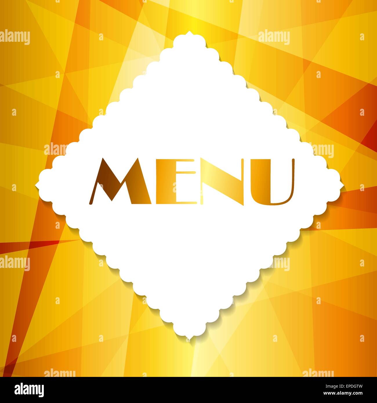 Restaurant Menu Template Vector Illustration Stock Vector Image & Art ...