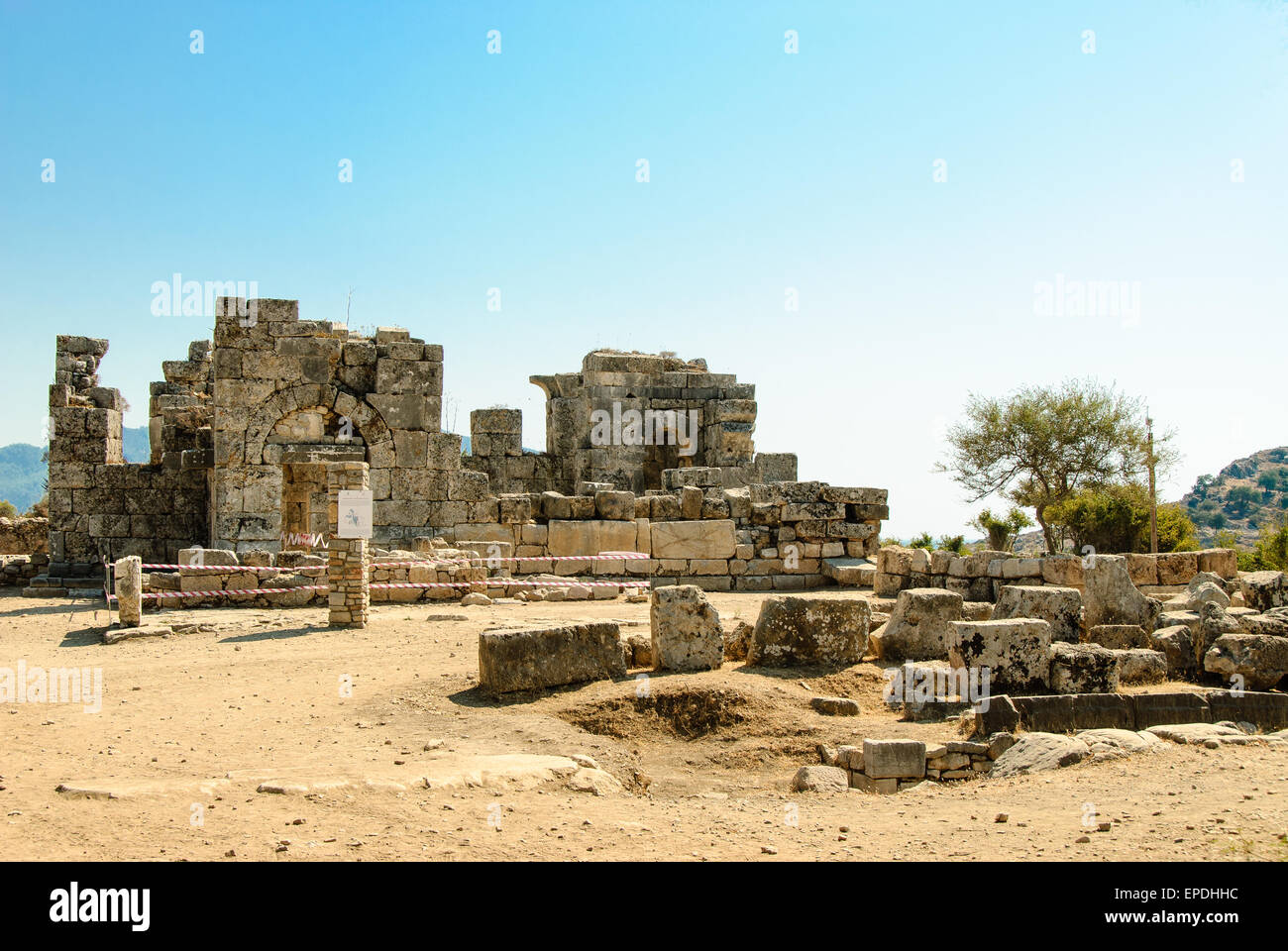 Ancient ruins on the site of Caunos, Turkey Stock Photo - Alamy