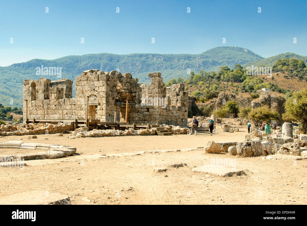 Ancient ruins on the site of Caunos, Turkey Stock Photo - Alamy