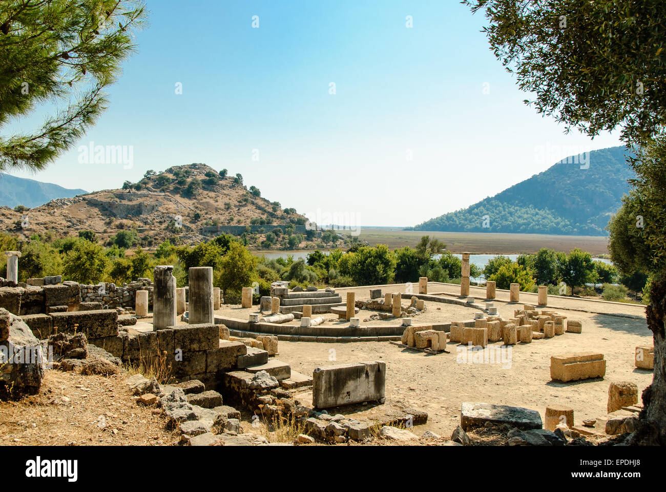Ancient ruins on the site of Caunos, Turkey Stock Photo - Alamy