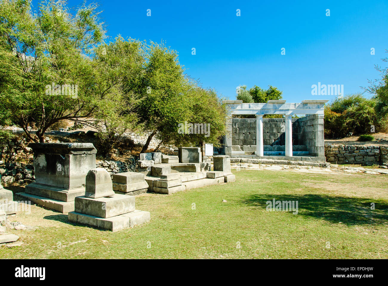 Ancient ruins on the site of Caunos, Turkey Stock Photo - Alamy