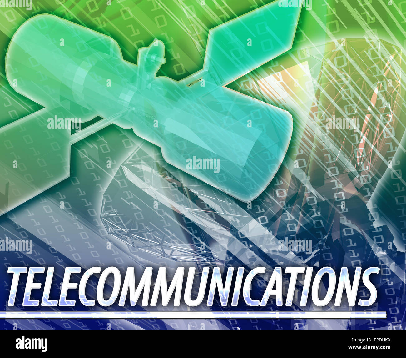 Abstract background digital collage concept illustration telecommunications technology Stock ...