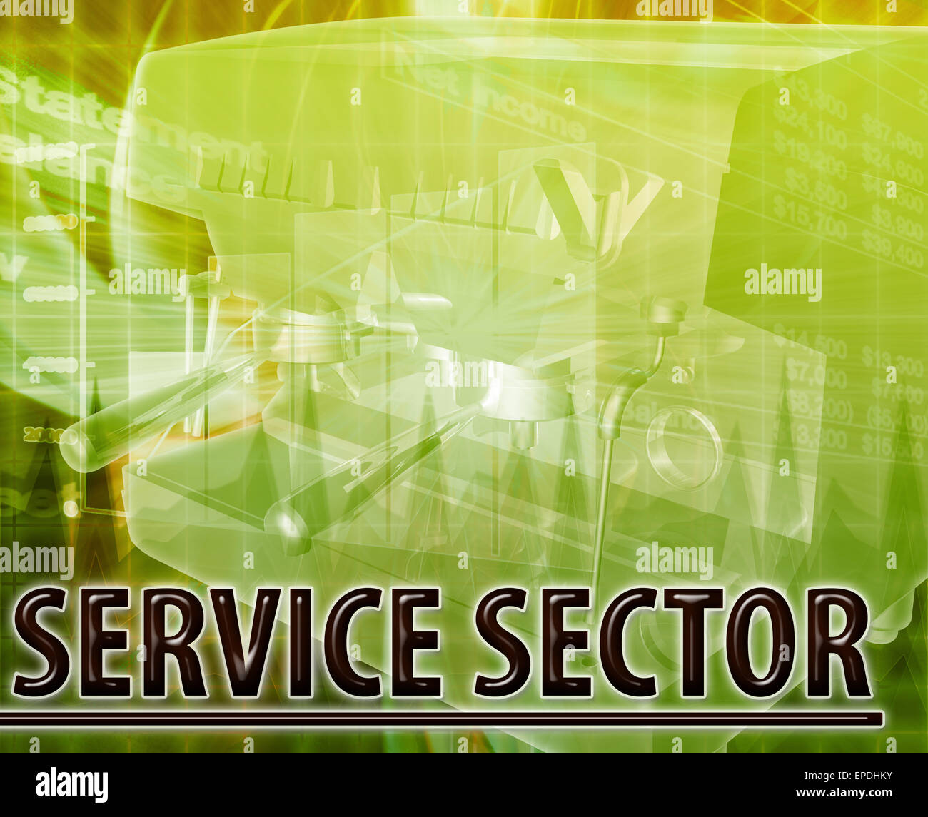 Abstract background digital collage concept illustration service sector ...