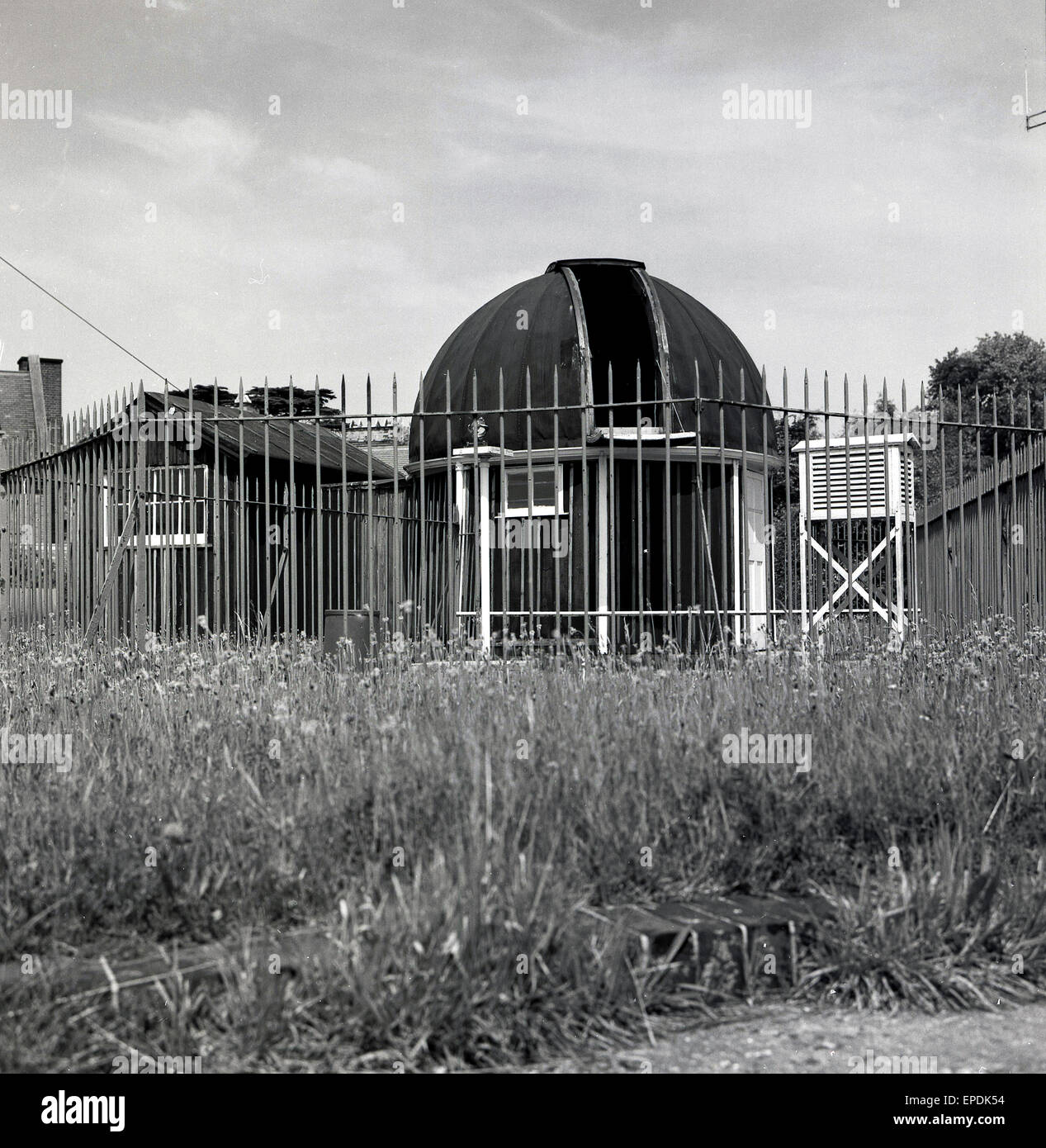 1950s, historical, military observatory and hut, England Stock Photo ...