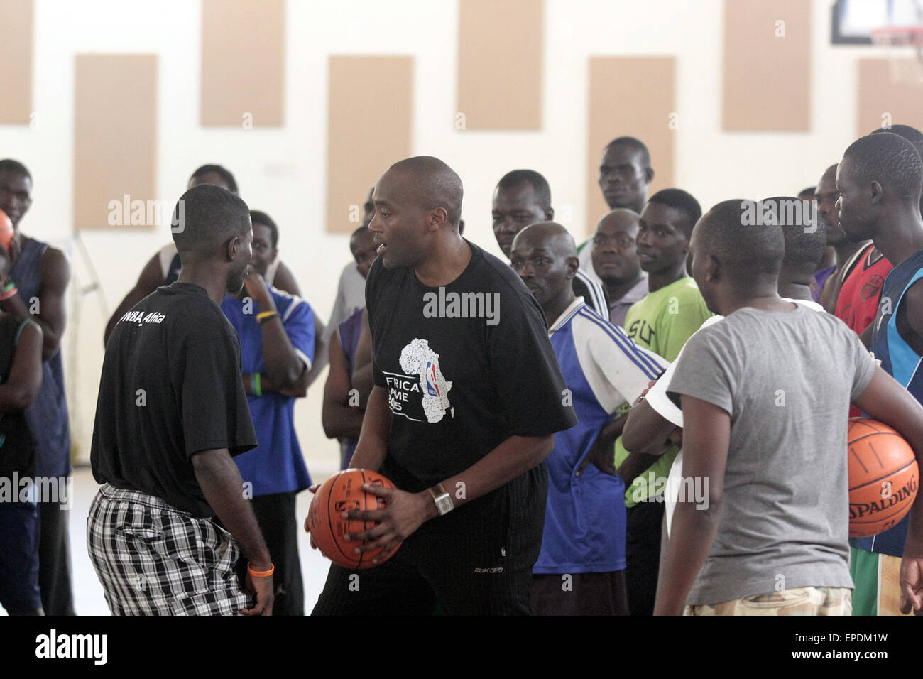 Kampala, Uganda. 17th May, 2015. South African basketball coaching ...