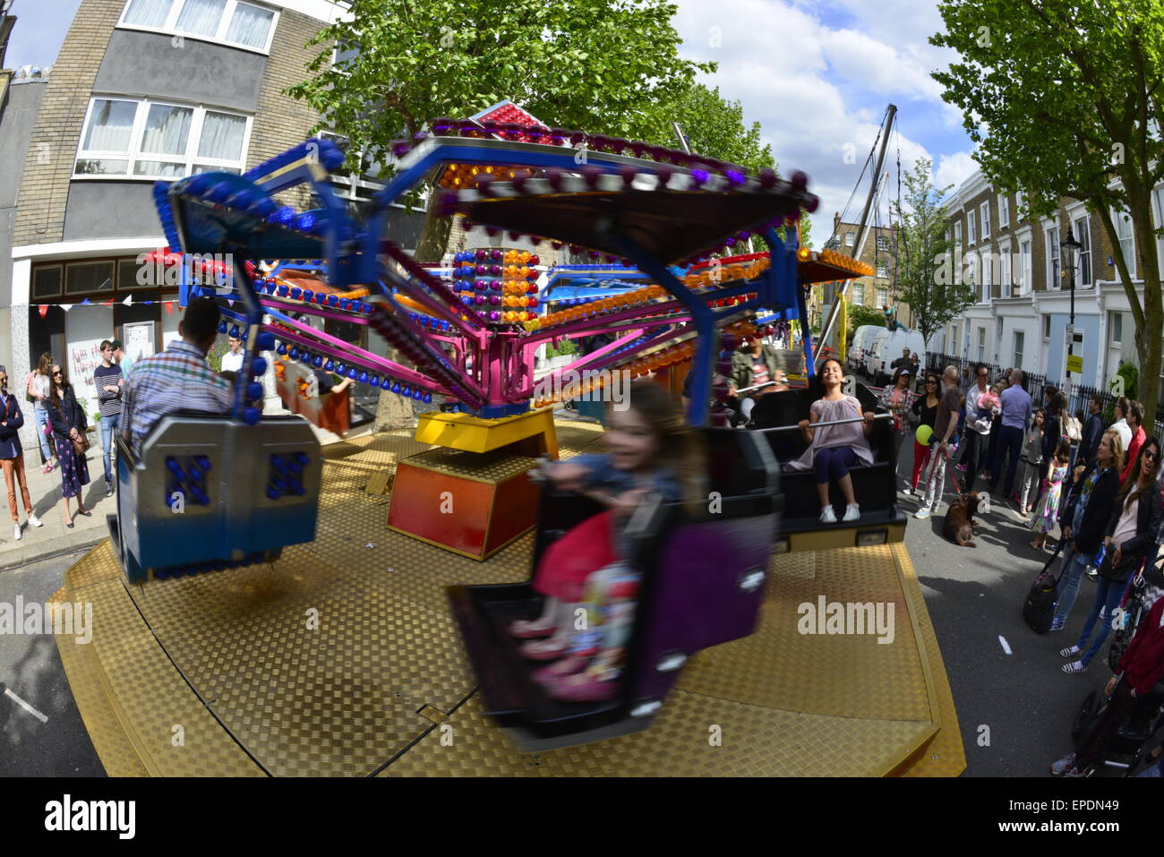 At the Primrose Hill festival Stock Photo - Alamy
