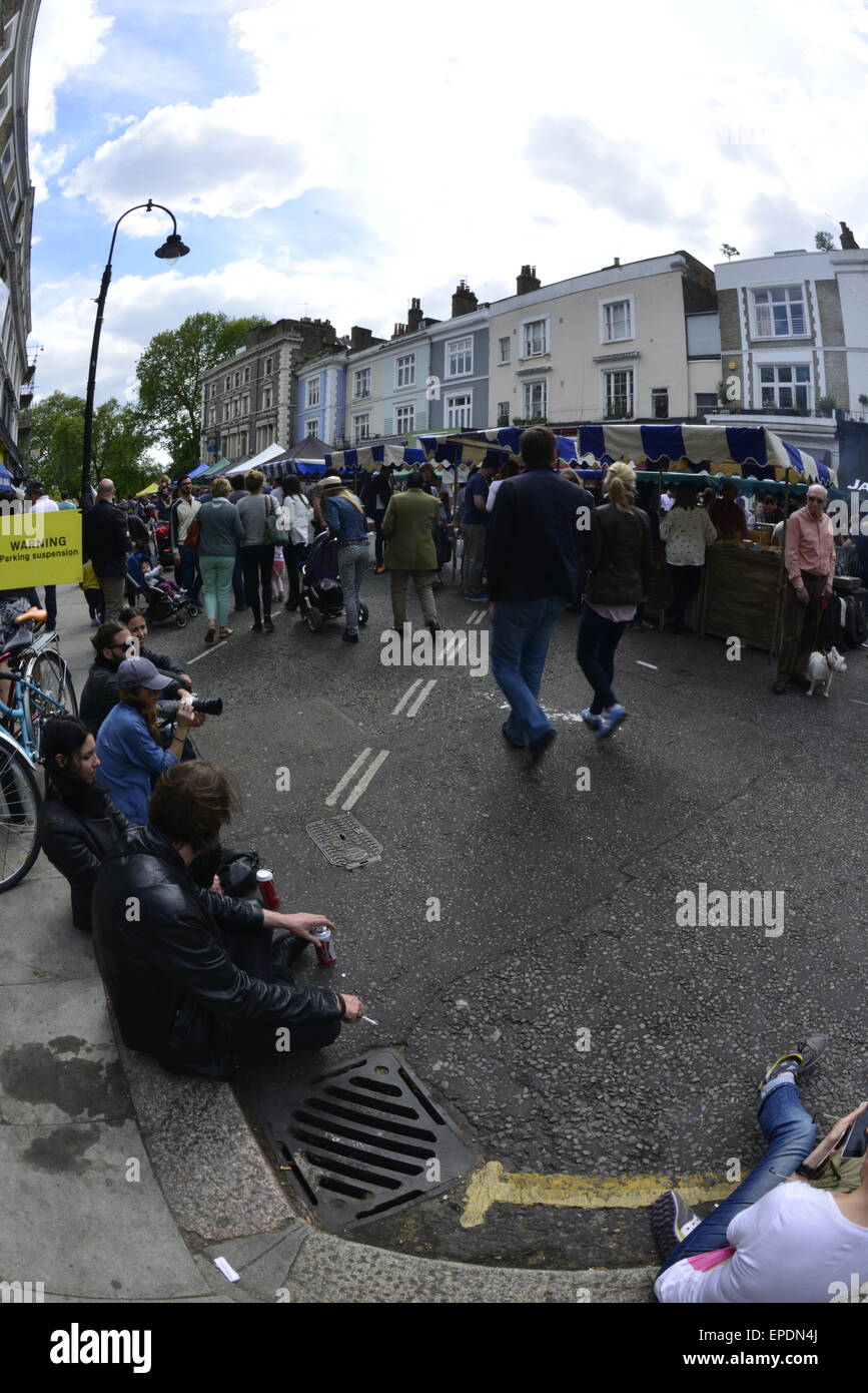At the Primrose Hill festival Stock Photo - Alamy