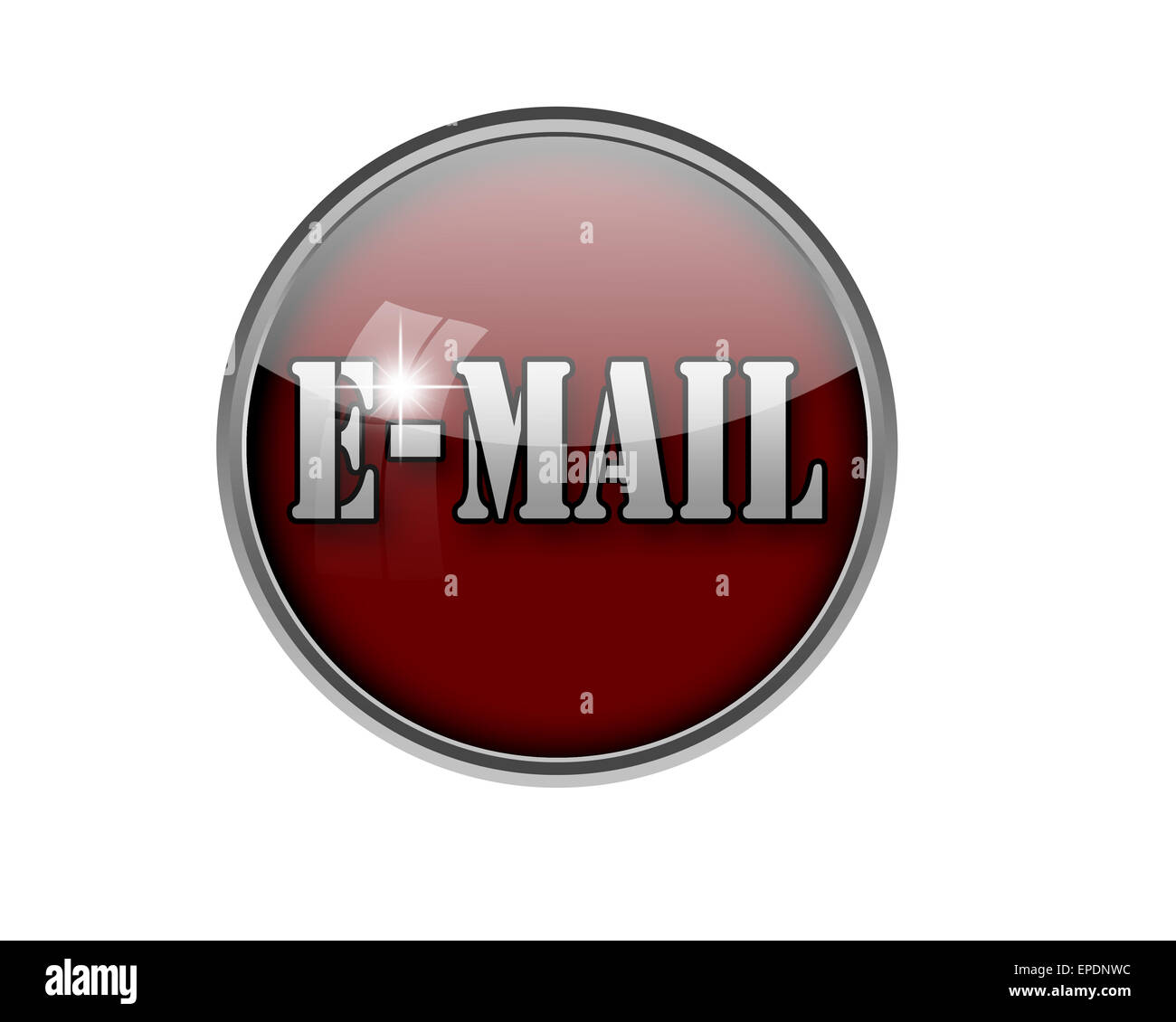 Contact us email icon glossy hi-res stock photography and images - Alamy