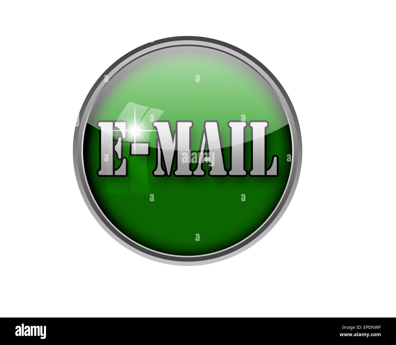 At sign e mail 3d icon hi-res stock photography and images - Alamy