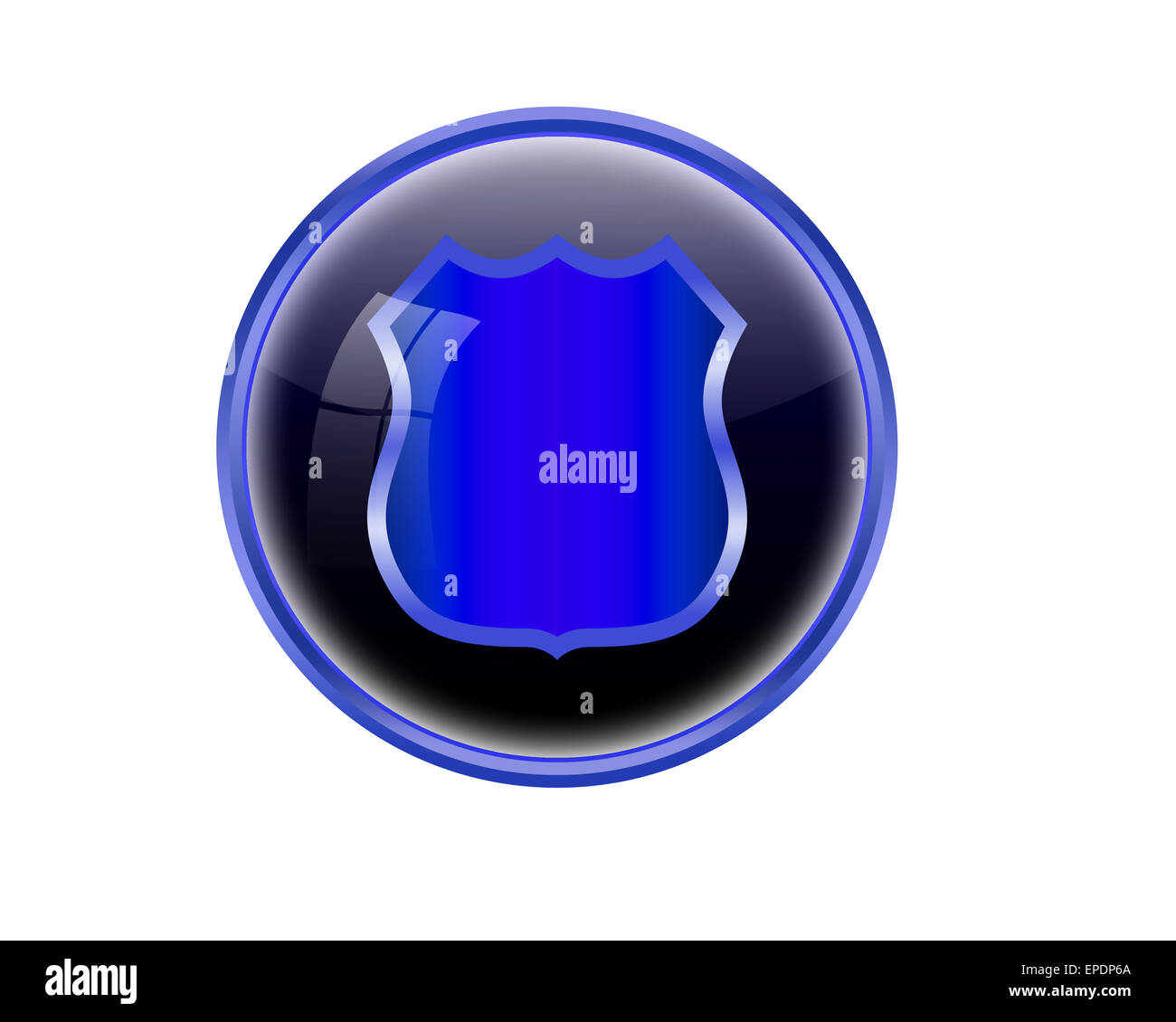 Abstract shield icon Stock Photo - Alamy