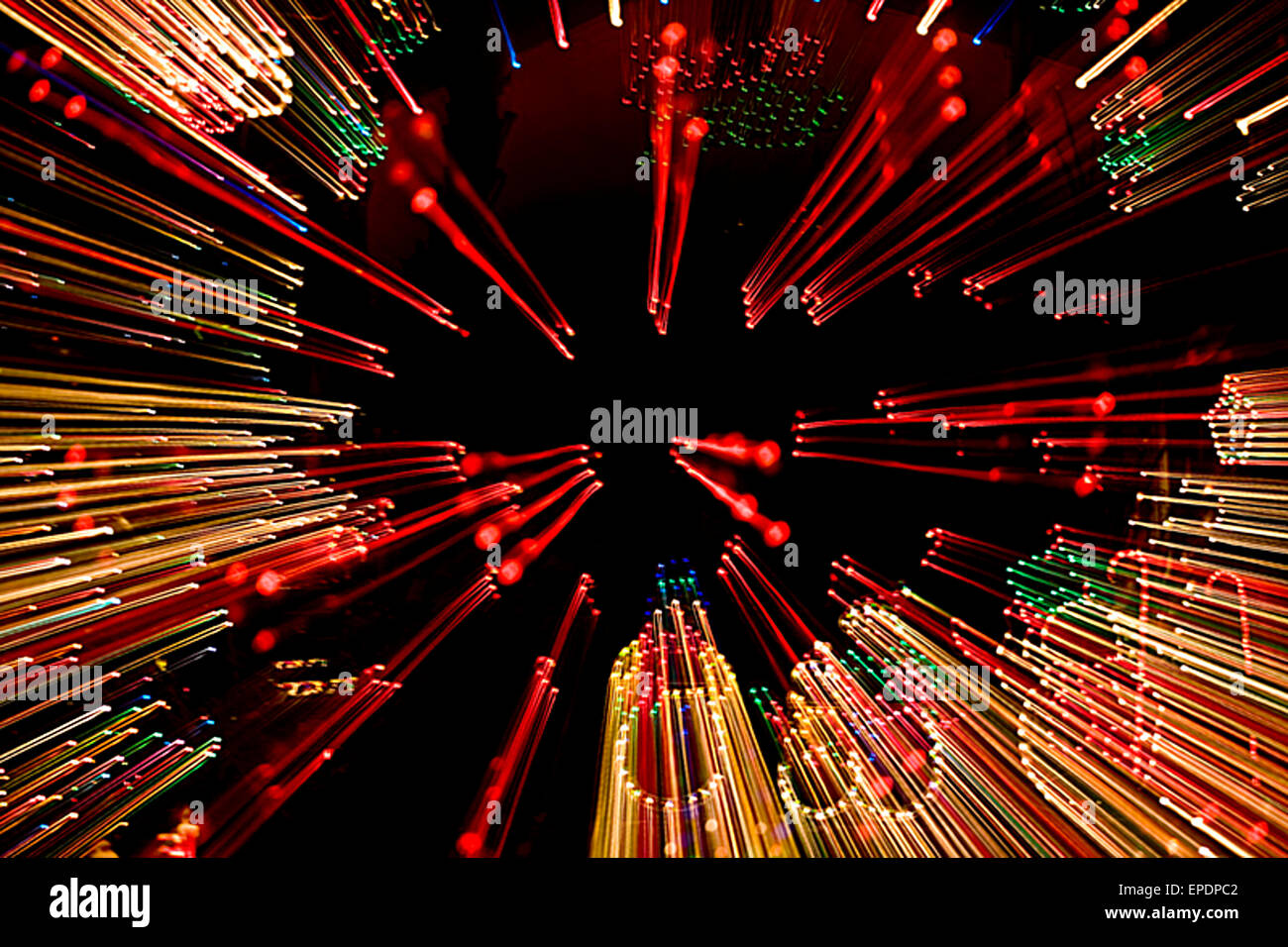 color lights with zoom effect Stock Photo - Alamy