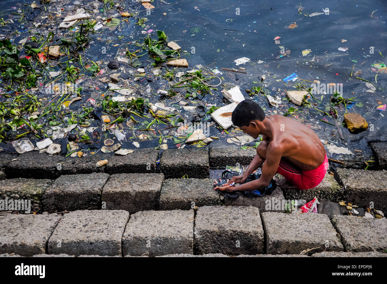 Heavily polluted river hi-res stock photography and images - Alamy