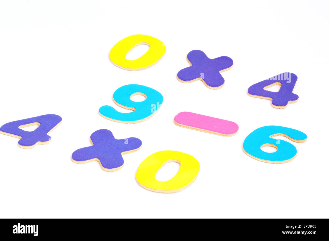 numbers for children's education isolated on white Stock Photo - Alamy