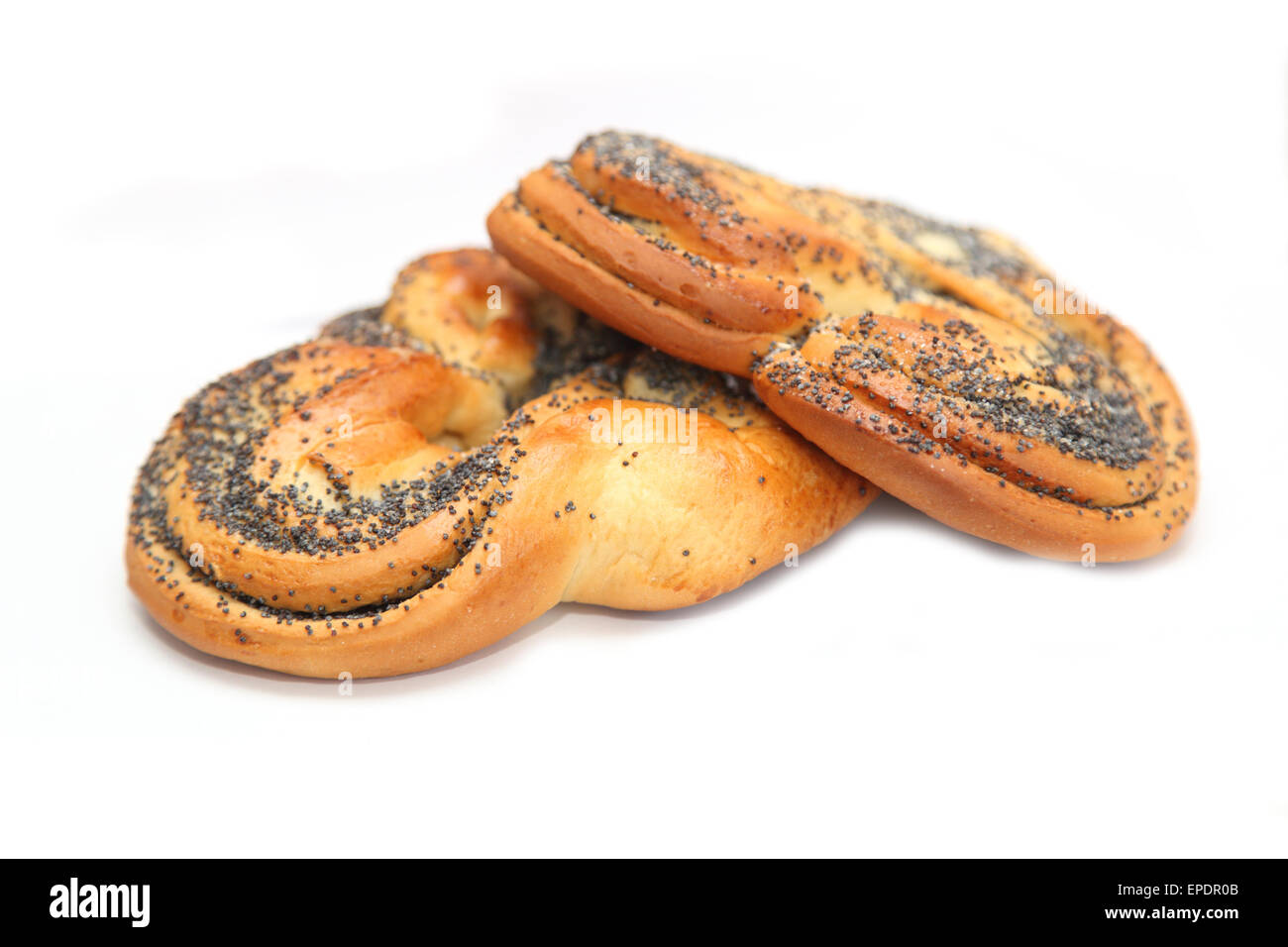 bun with poppy seeds Stock Photo - Alamy