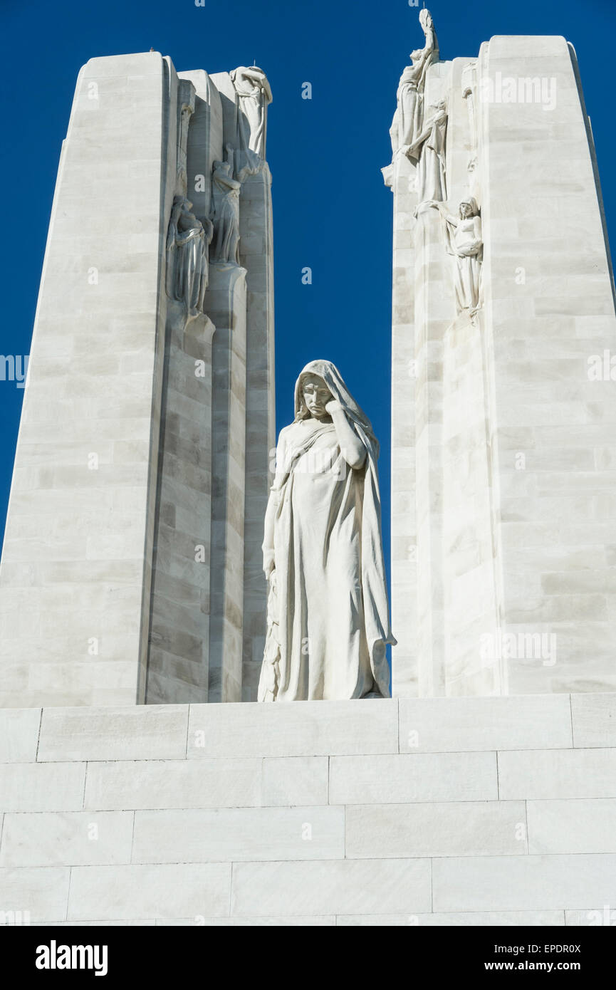 The Somme Battlefield. Vimy Ridge Canadian National Memorial with ...