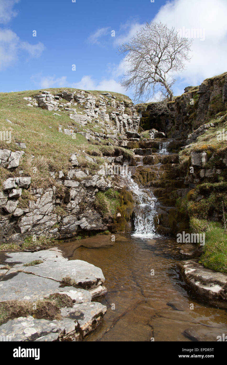 Yorkshire Dales, England. Picturesque view of one of the Cray ...