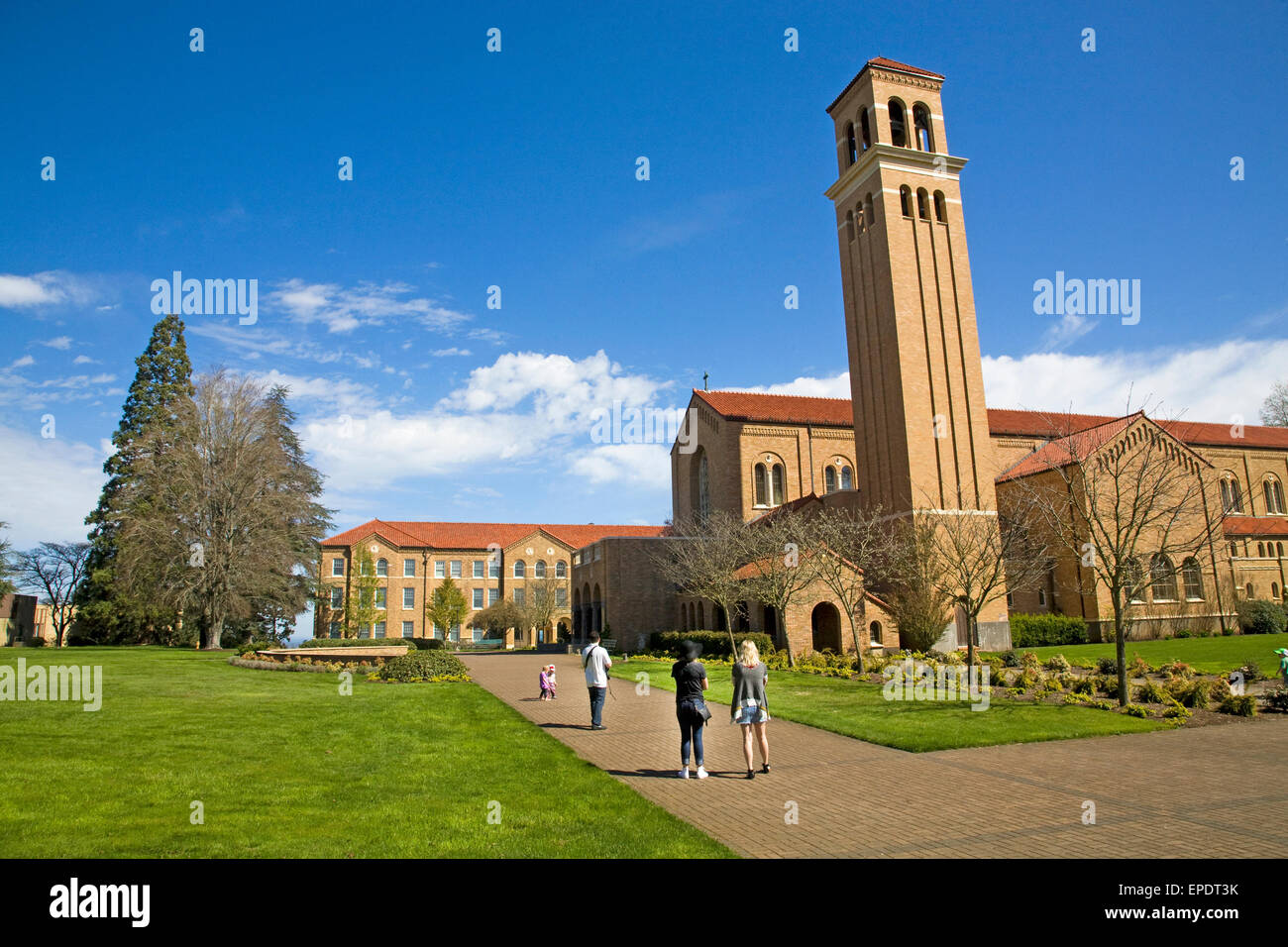 The Mount Angel Benedictine Monastery and Semminary, founded in 1882 by ...