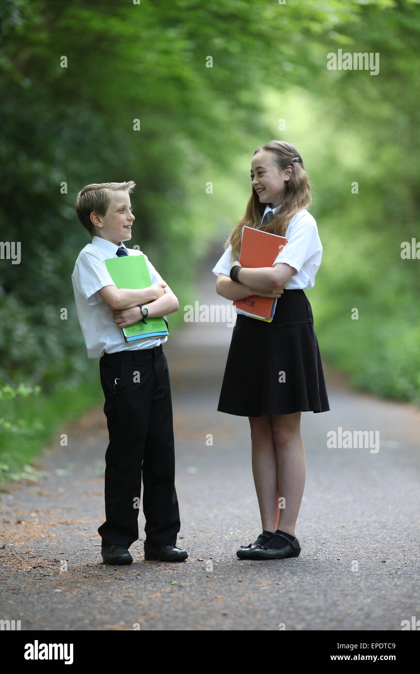 School uniform uk hi-res stock photography and images - Alamy