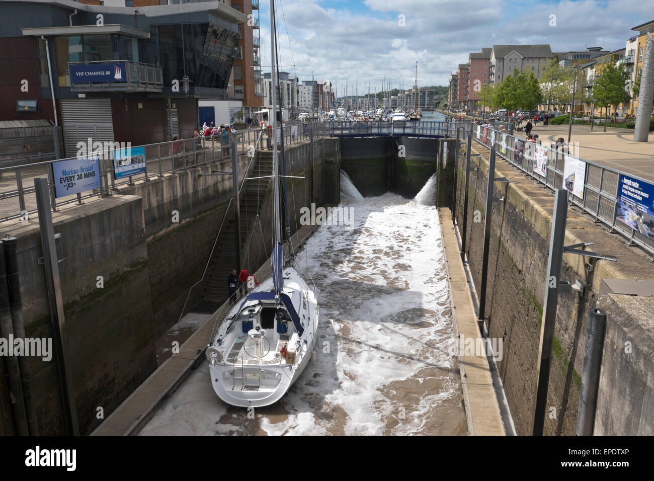 The Lock Portishead Marina , on the North Somerset Coast Stock Photo ...