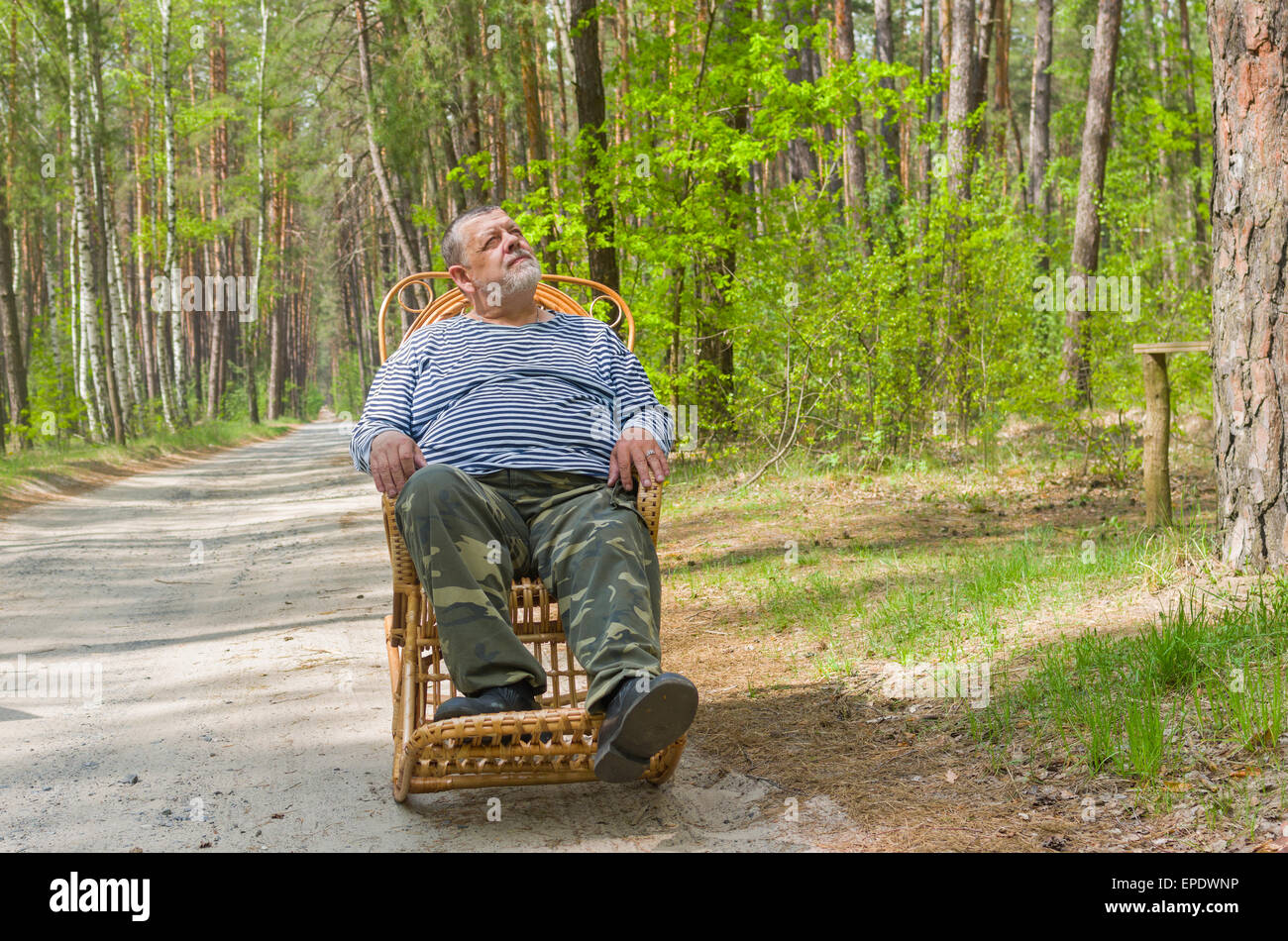 Old man rocking chair hi-res stock photography and images - Alamy