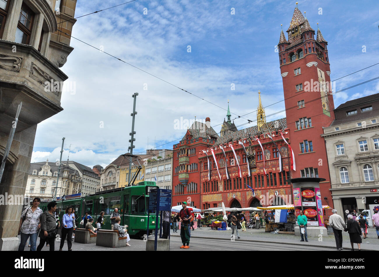The Basel's Town Hall, Switzerland Stock Photo - Alamy