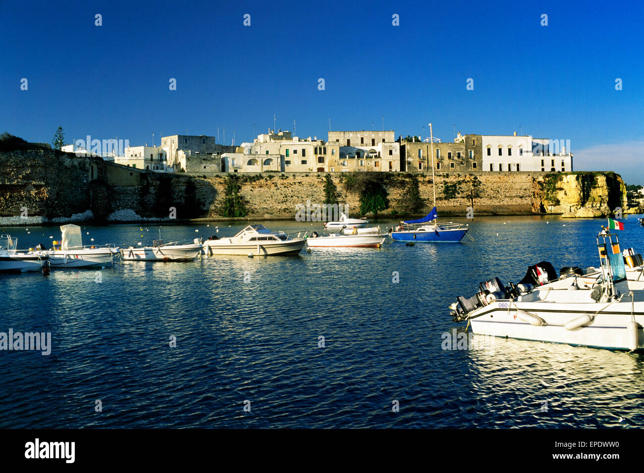 Italy, Puglia, Otranto, port Stock Photo - Alamy