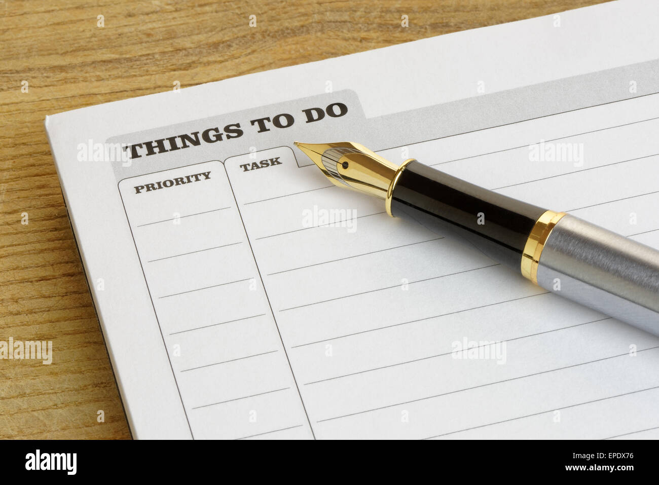 Check list things to do hi-res stock photography and images - Alamy