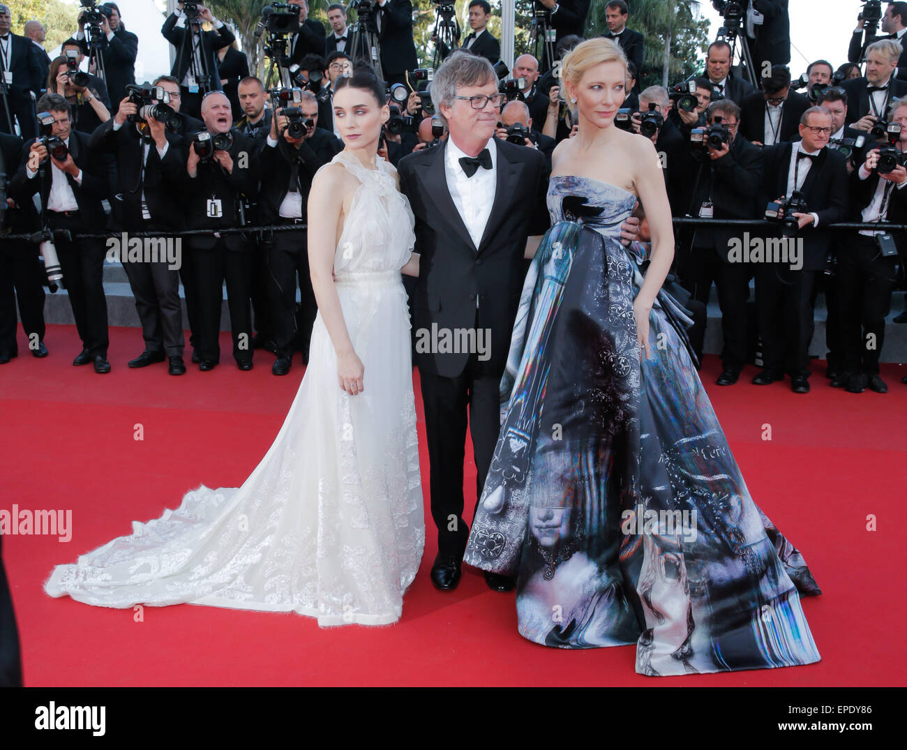 Cannes, France. 17th May, 2015. Rooney Mara, Todd Haynes, Cate ...