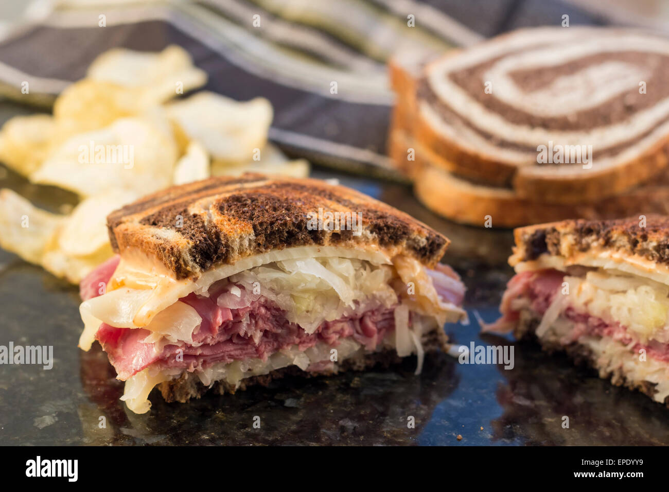 Open faced deli sandwich hi-res stock photography and images - Alamy