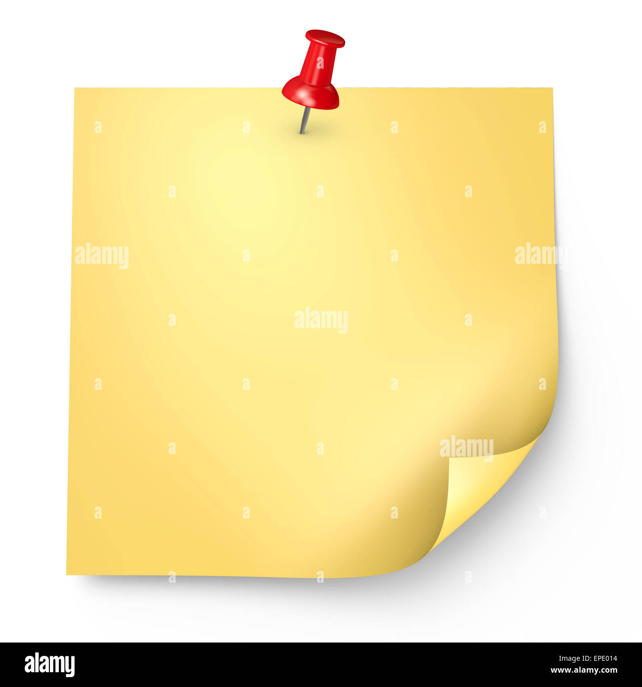 3D rendering of the note Stock Photo - Alamy