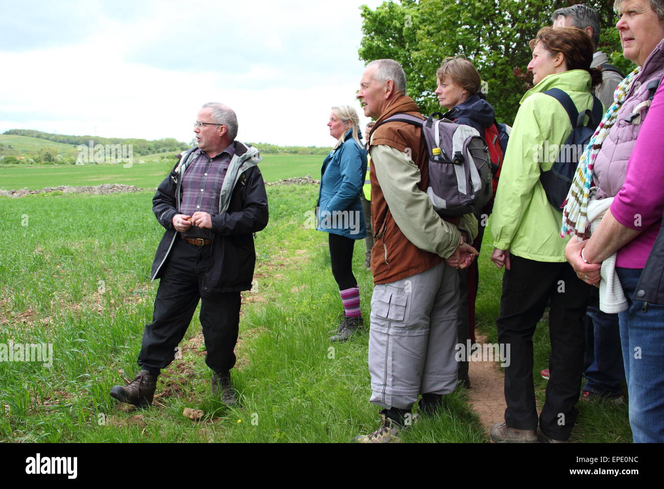 Bio-archaeologist, Professor Andrew Chamberlain (left) leads a walk in ...