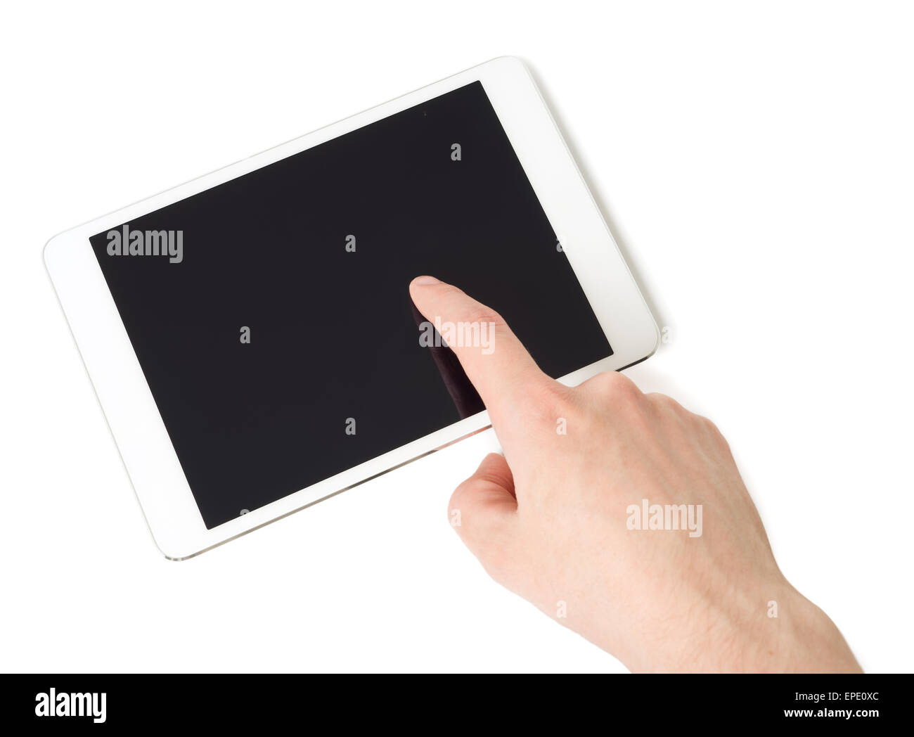Tablet computer in hand hi-res stock photography and images - Alamy