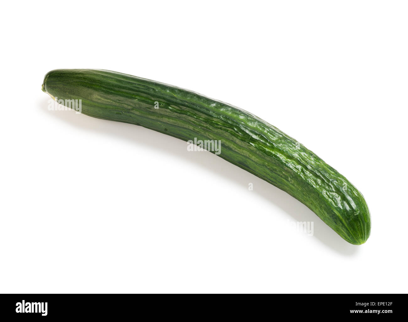 Long cucumber green, on a white background, isolated Stock Photo - Alamy