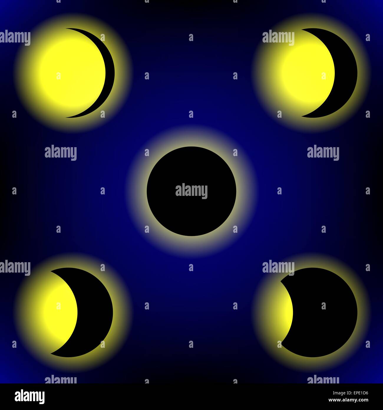 Solar Eclipse Phases Stock Vector Image & Art - Alamy