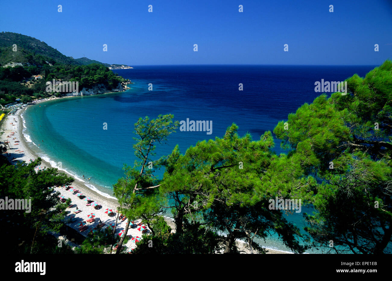 Greece, Northeastern Aegean Islands, Samos island, Tsamadou beach Stock ...