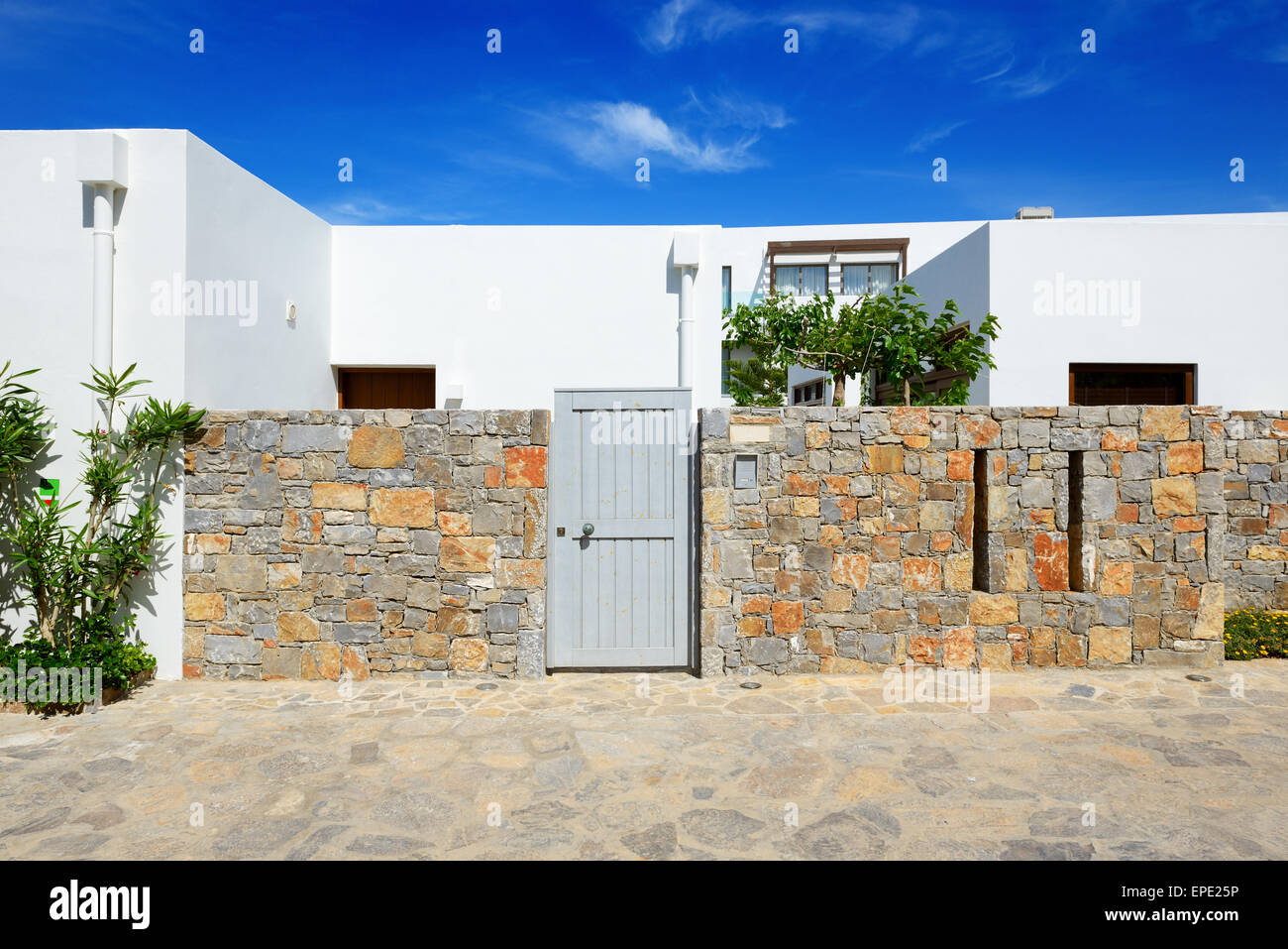 Villa at modern luxury hotel, Crete, Greece Stock Photo - Alamy