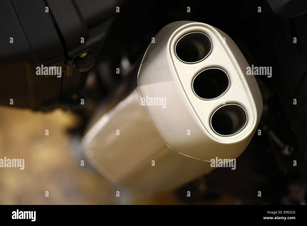 Color image of a motorcycle exhaust pipe Stock Photo - Alamy